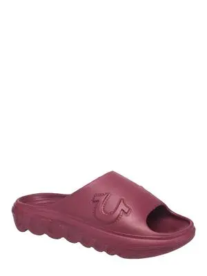 True Religion Molded Slide Sandals - Red