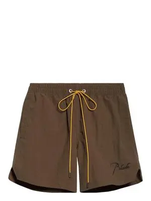 Rhude Radiator Nylon Swim Trunks - Moss Green/black