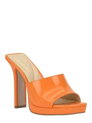 Jessica Simpson Azelica Platform Slide Sandal Bright Tangerine
