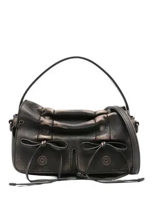 Acne Studios Multi Pocket Micro Leather Handbag Brown