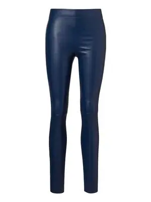 JOSEPH Leather Leggings - Blue
