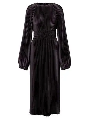 JOSEPH Ortiz Pleated Midi Dress - Purple
