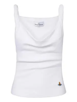 VIVIENNE WESTWOOD Anna Cotton-blend Jersey Tank Top - White