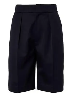 Victoria Beckham High-rise Bermuda Shorts - Blue