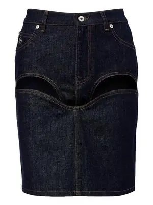 JEAN PAUL GAULTIER Indigo Mini Skirt - Blue