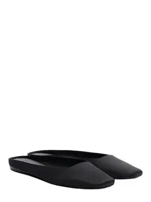 Staud Otto Satin Mules - Black