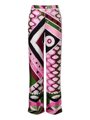 EMILIO PUCCI Printed High-Rise Wide-Leg Pants