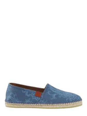 Etro Paisley Gabardine Espadrilles - Blue