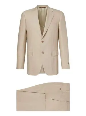 Canali Linen And Wool Suit - Beige