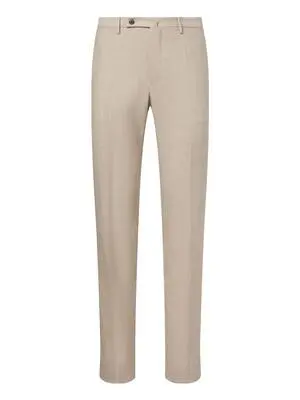 SLOWEAR Virgin Wool Slim Pants - Beige