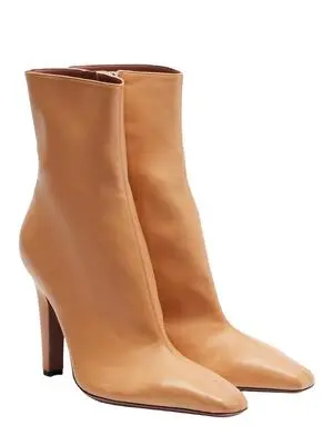 Paris Texas Belle Leather Ankle Boots - Brown