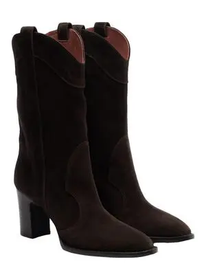 Paris Texas Belle Suede Ankle Boots - Brown