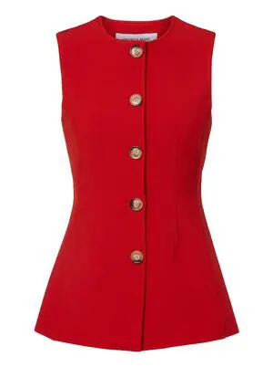 Veronica Beard Jessup Vest - Red
