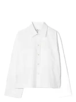 Paul Smith Cropped Cotton Shirt - White