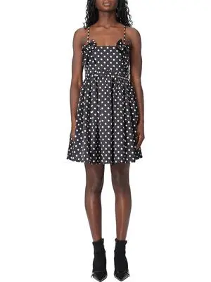 GANNI Polka Dot Dress - Black