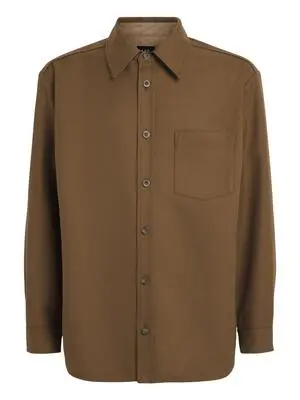 A.p.c. Button-up Overshirt - Brown