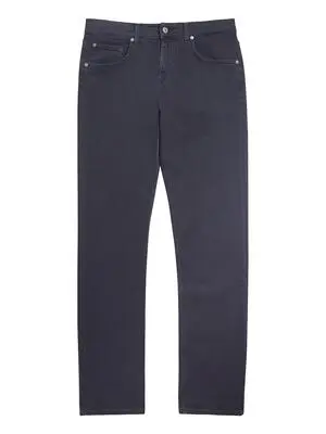 7 For All Mankind Cotton-blend Straight Chinos - Blue