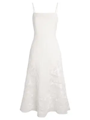 Simkhai Linen-blend Annabella Midi Dress - Ivory