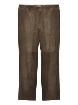 Prada Suede Pants - Smoky Gray