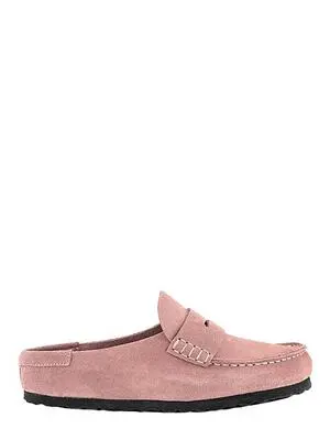BIRKENSTOCK Naples Wrapped Suede Clogs - Pink Clay