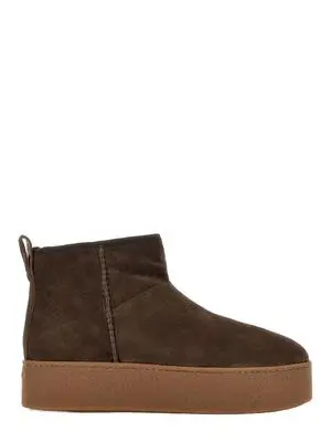 Hogan Suede Ankle Boots - Brown