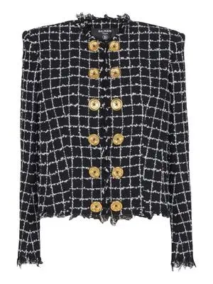 Balmain Tweed Jacket - Black