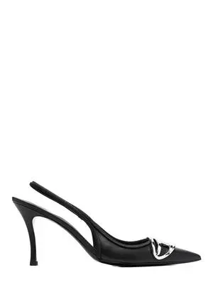 DIESEL Venus Leather Pumps - Black