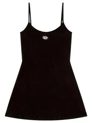 DIESEL Organic Cotton Mini Dress - Black