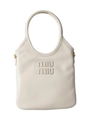 Miu Miu Ivy Leather Handbag - White