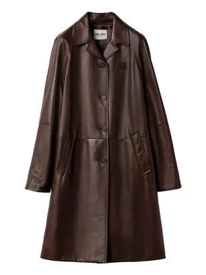 MIU MIU Nappa Leather Coat