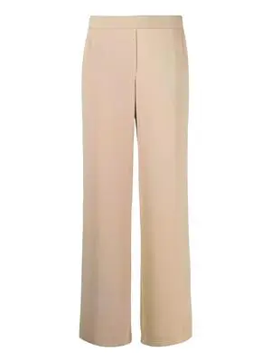 P.a.r.o.s.h Elasticated-waist Straight-leg Trousers - Neutrals