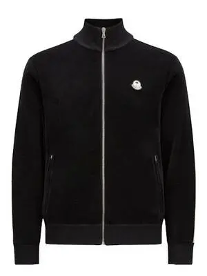Moncler X Palm Angels Chenille Track Jacket - Black/white