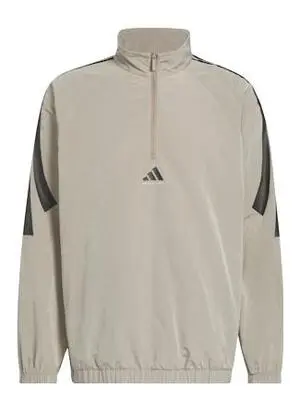 Adidas Woven Half-zip Sweater - Putty Beige