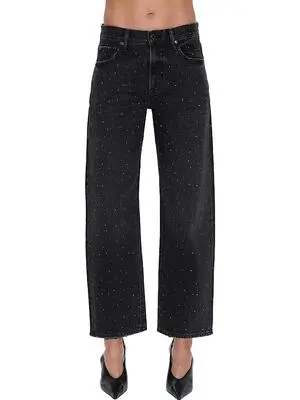 PISTOLA Lexi Embellished Mid-rise Jeans - Silver Screen