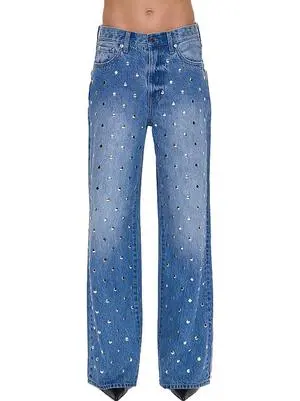PISTOLA Hendrix Embellished Baggy Jeans