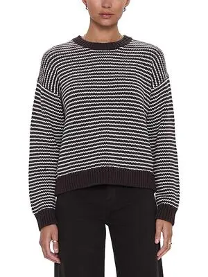 PISTOLA Aura Relaxed Crewneck Sweater - Charcoal Diamonte
