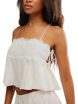 Free People Sweet Love Cami - White Alyssum