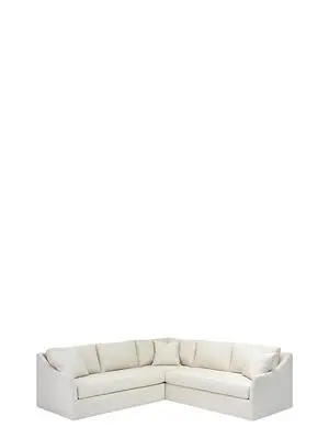 MASSOUD Amelia Three Piece Sectional Sofa - Archetype - Papyrus
