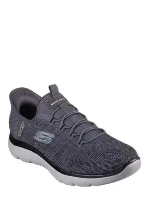 KINGSIZE Skechers Slip-Ins Summits Key Pace Shoes Charcoal