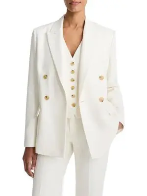 Vince Tailored Double Breasted Blazer - Off White
