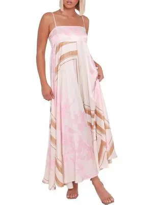PETAL & PUP Elanor Print Sleeveless Maxi Dress - Pink Print