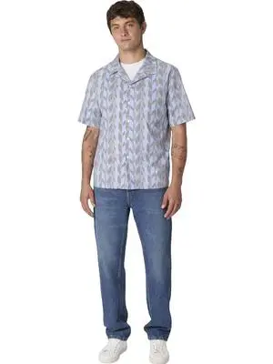 Missoni Bowling Shirt With Zigzag Pattern - Blue