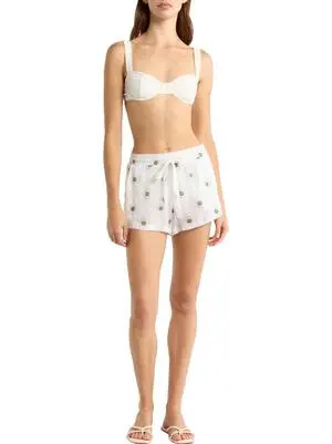 ELAN Printed Cover-Up Shorts
