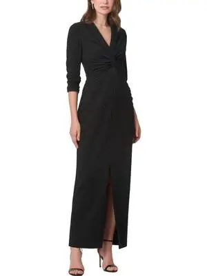 Shoshanna Asher Crystal Crepe Dress - Jet