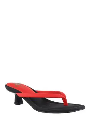 Bc Footwear Riptide Kitten Heel Sandal Red