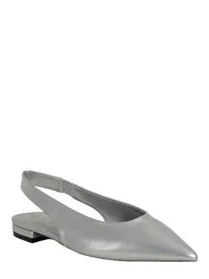 SHU SHOP Amelia Slingback Flat - Silver