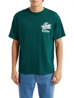 ID SUPPLY CO Npl Motel Golden Rest Graphic T-shirt - Washed Green