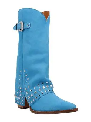 DINGO Rhinestone Western Boot - Blue