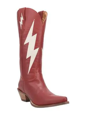 DINGO Thunderbolt Western Boot - Red