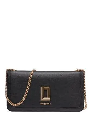 Karl Lagerfeld Paris Kosette Xl Shoulder Bag - Black/gold